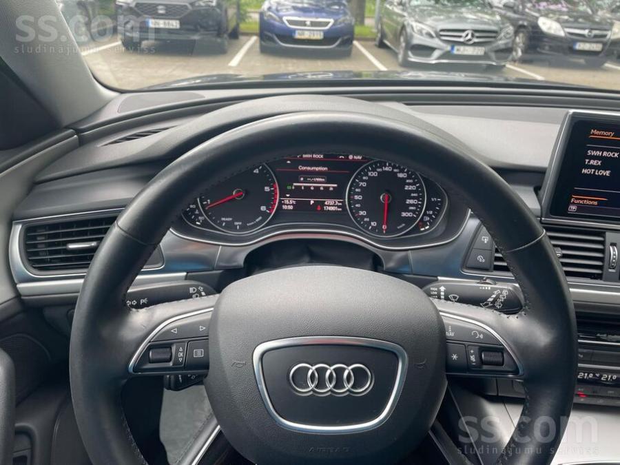 Blue Audi A6 2017 in Riga, with an engine capacity of 2.00 L and mileage of 178 thousand km for 15800 €, photo 16 on AUTOMOTO.COM.LV