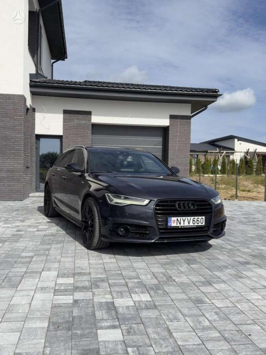 Blue Audi A6 2017 in Vilnius, with an engine capacity of 2.97 L and mileage of 320 thousand km for 15200 €, photo 3 on AUTOMOTO.COM.LV