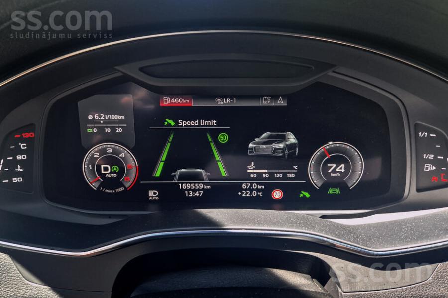 Zils Audi A6 2019 Rīga, ar dzinēja tilpumu 3.00 L un nobraukumu 170 tūkst. km par 24400 €, foto 28 vietnē AUTOMOTO.COM.LV