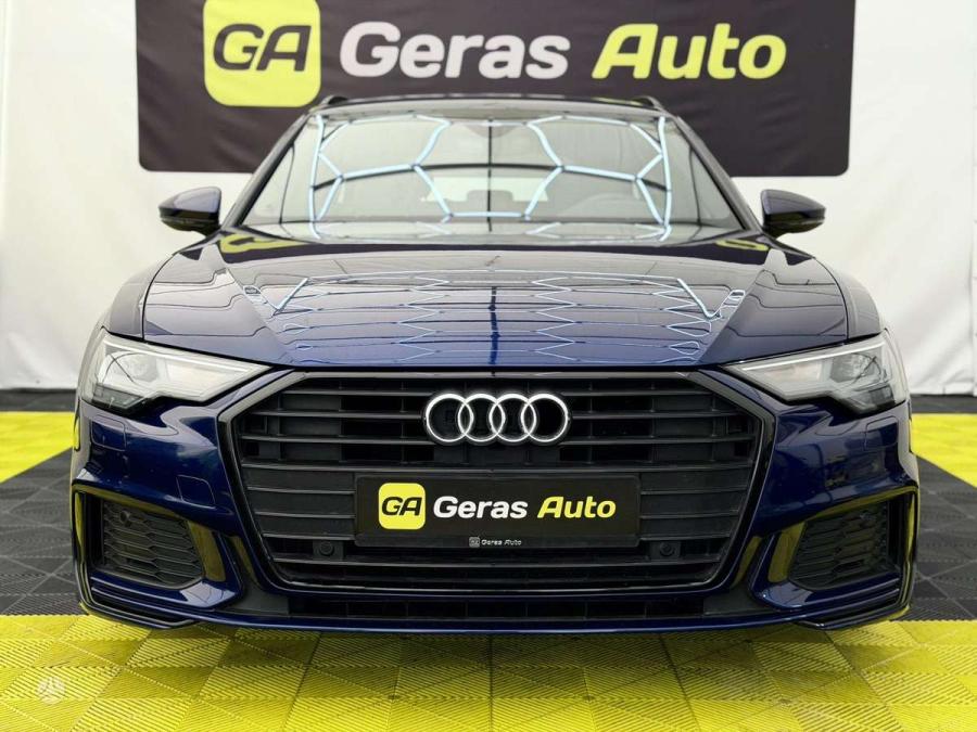 Blue Audi A6 2019 in Vilnius, with an engine capacity of 1.97 L and mileage of 106 thousand km for 25990 €, photo 3 on AUTOMOTO.COM.LV