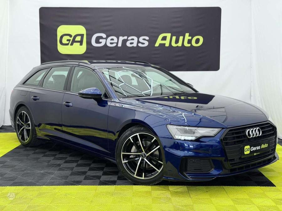 Blue Audi A6 2019 in Vilnius, with an engine capacity of 1.97 L and mileage of 106 thousand km for 25990 €, photo 4 on AUTOMOTO.COM.LV