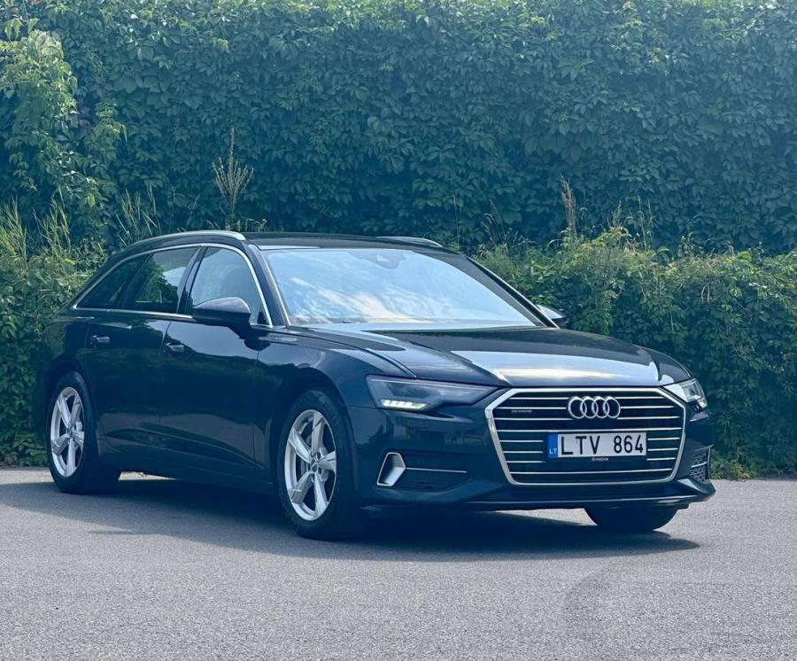 Blue Audi A6 2019 in Vilnius, with an engine capacity of 3.00 L and mileage of 114 thousand km for 21900 €, photo 4 on AUTOMOTO.COM.LV