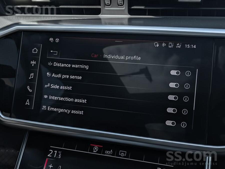 Синий Ауди А6 2020 в Тукумс, объемом двигателя 3.00 л и пробегом 102 тыс. км за 33990 €, фото 19 на AUTOMOTO.COM.LV