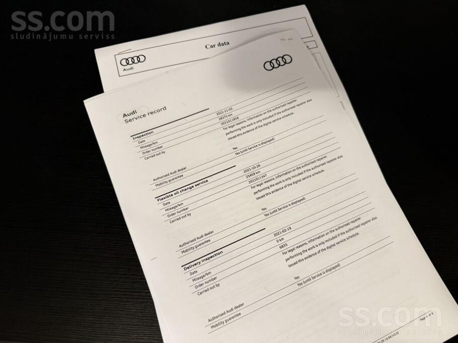 Blue Audi A6 2021 in Tukums, with an engine capacity of 2.00 L and mileage of 0 thousand km for 28222 €, photo 34 on AUTOMOTO.COM.LV