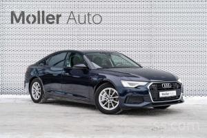 Blue Audi A6 2022 in Riga, with an engine capacity of 2.00 L and mileage of 112 thousand km for 34450 €, photo 2 on AUTOMOTO.COM.LV