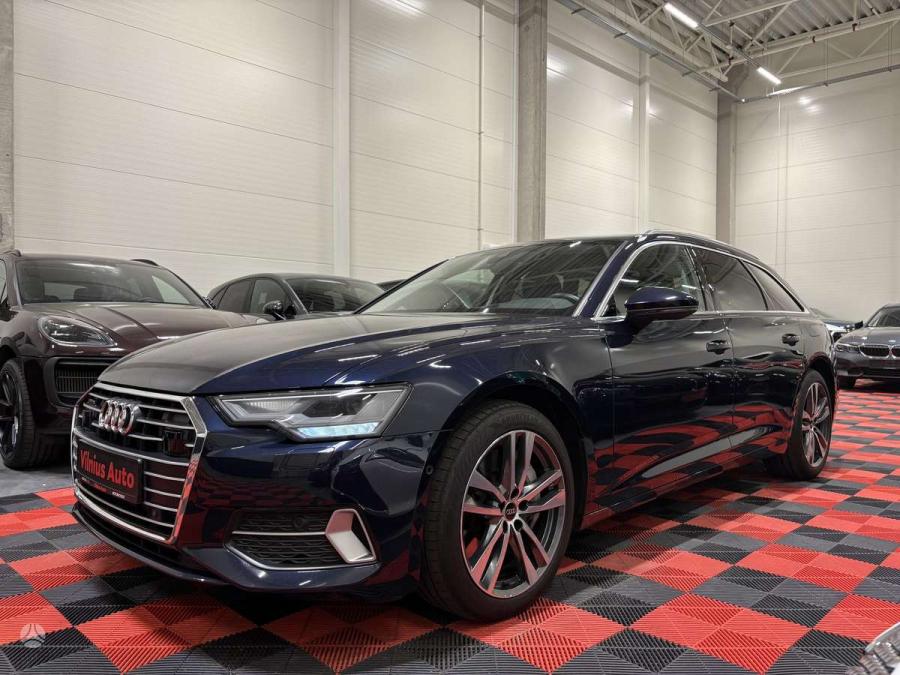 Blue Audi A6 2022 in Vilnius, with an engine capacity of 1.98 L and mileage of 127 thousand km for 27000 €, photo 1 on AUTOMOTO.COM.LV