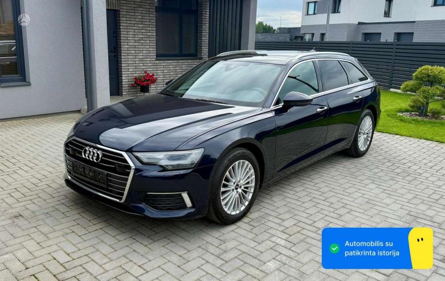 Blue Audi A6 2022 in Vilnius, with an engine capacity of 1.97 L and mileage of 165 thousand km for 23490 €, photo 1 on AUTOMOTO.COM.LV