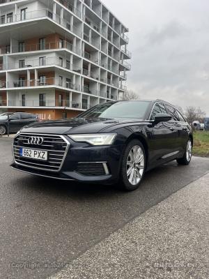 Zils Audi A6 2023 Tallina, ar dzinēja tilpumu 2.00 L un nobraukumu 45 tūkst. km par 39900 €, foto  vietnē AUTOMOTO.COM.LV