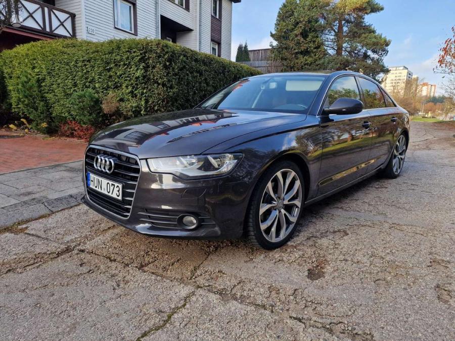 Brown Audi A6 2011 in Vilnius, with an engine capacity of 2.97 L and mileage of 327 thousand km for 8250 €, photo 1 on AUTOMOTO.COM.LV