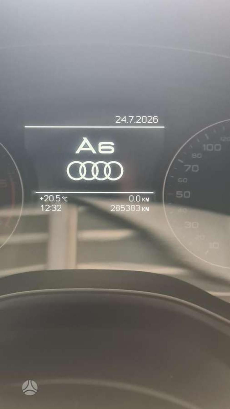 Brown Audi A6 2011 in Vilnius, with an engine capacity of 2.97 L and mileage of 285 thousand km for 8800 €, photo 25 on AUTOMOTO.COM.LV