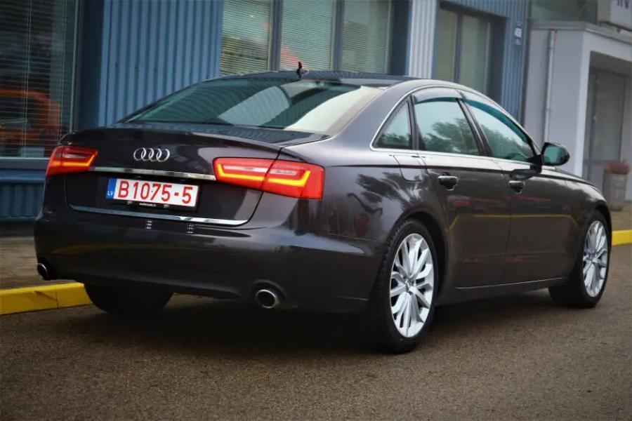 Brown Audi A6 2012 in Riga, with an engine capacity of 3.00 L and mileage of 0 thousand km for 9990 €, photo 8 on AUTOMOTO.COM.LV