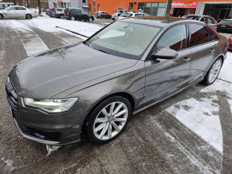 Brown Audi A6 2015 in Vilnius, with an engine capacity of 3.00 L and mileage of 299 thousand km for 16500 €, photo 8 on AUTOMOTO.COM.LV