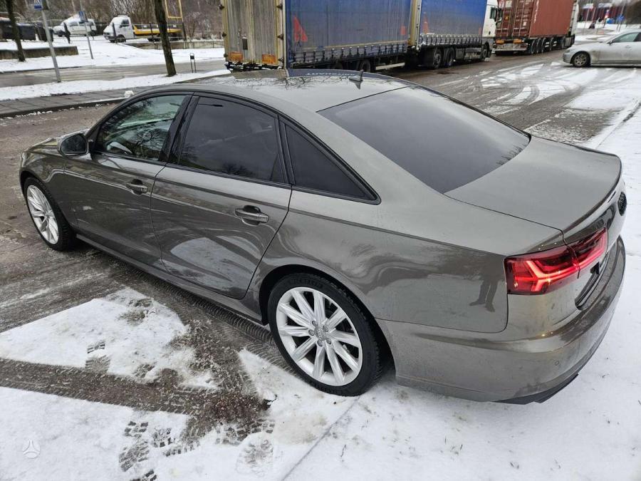 Brown Audi A6 2015 in Vilnius, with an engine capacity of 3.00 L and mileage of 299 thousand km for 16500 €, photo 9 on AUTOMOTO.COM.LV