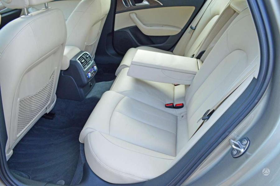 Brown Audi A6 2015 in Vilnius, with an engine capacity of 3.00 L and mileage of 32 thousand km for 16650 €, photo 10 on AUTOMOTO.COM.LV