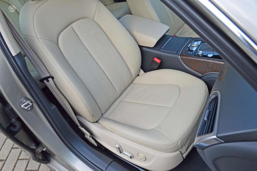 Brown Audi A6 2015 in Vilnius, with an engine capacity of 3.00 L and mileage of 32 thousand km for 16650 €, photo 13 on AUTOMOTO.COM.LV