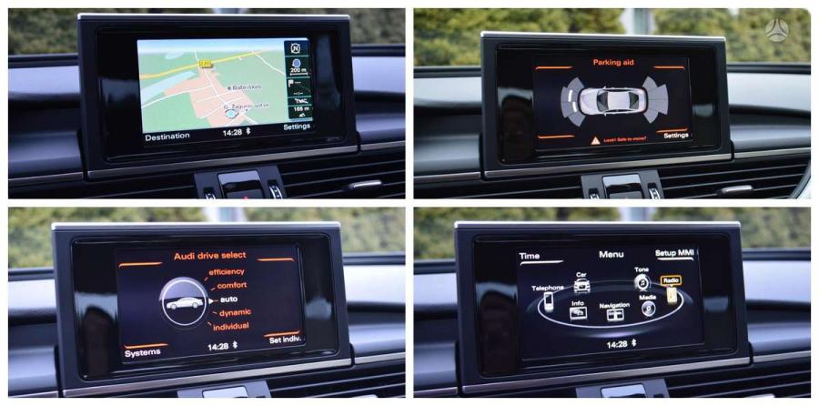 Brown Audi A6 2015 in Vilnius, with an engine capacity of 3.00 L and mileage of 32 thousand km for 16650 €, photo 20 on AUTOMOTO.COM.LV