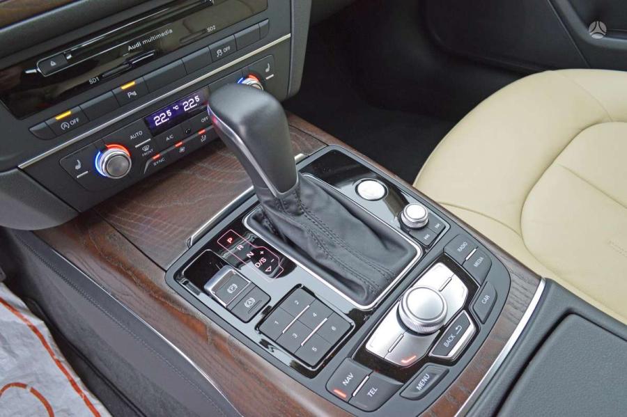 Brown Audi A6 2015 in Vilnius, with an engine capacity of 3.00 L and mileage of 32 thousand km for 16650 €, photo 22 on AUTOMOTO.COM.LV