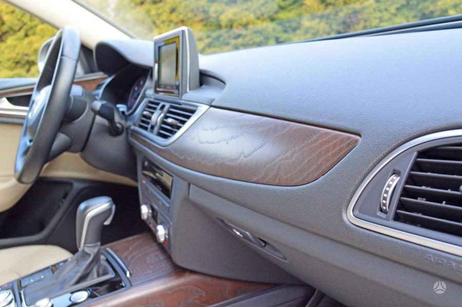 Brown Audi A6 2015 in Vilnius, with an engine capacity of 3.00 L and mileage of 32 thousand km for 16650 €, photo 29 on AUTOMOTO.COM.LV
