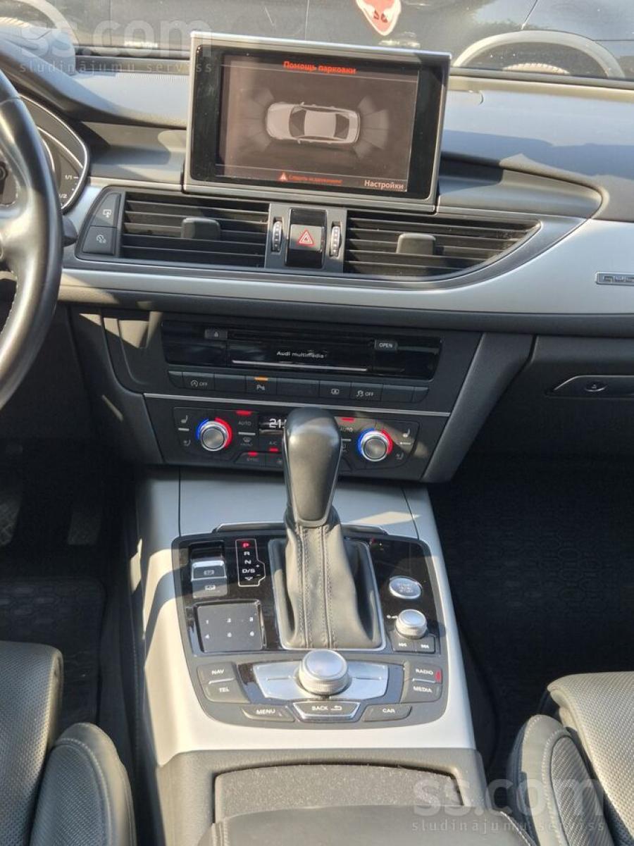 Brown Audi A6 2015 in Riga, with an engine capacity of 3.00 L and mileage of 193 thousand km for 15290 €, photo 14 on AUTOMOTO.COM.LV