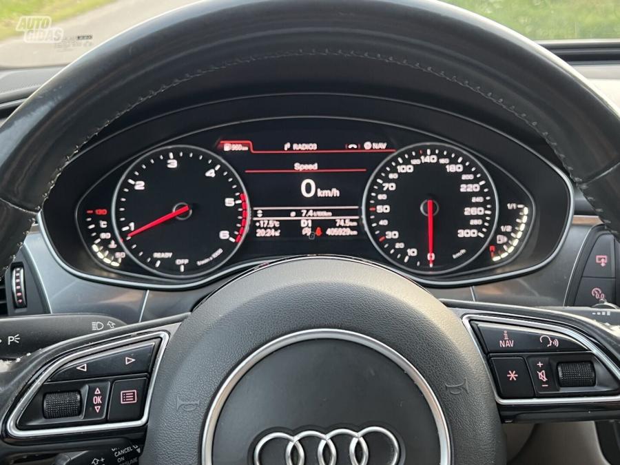 Brown Audi A6 2016 in Vilnius, with an engine capacity of 2.00 L and mileage of 404 thousand km for 13500 €, photo 17 on AUTOMOTO.COM.LV