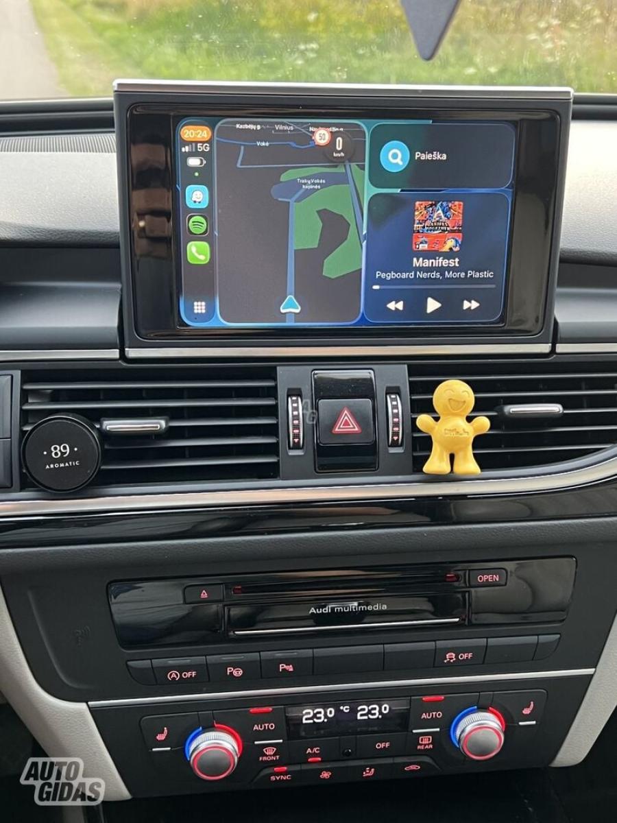 Brown Audi A6 2016 in Vilnius, with an engine capacity of 2.00 L and mileage of 404 thousand km for 13500 €, photo 18 on AUTOMOTO.COM.LV