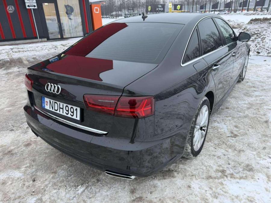 Brown Audi A6 2017 in Vilnius, with an engine capacity of 2.97 L and mileage of 186 thousand km for 13500 €, photo 13 on AUTOMOTO.COM.LV