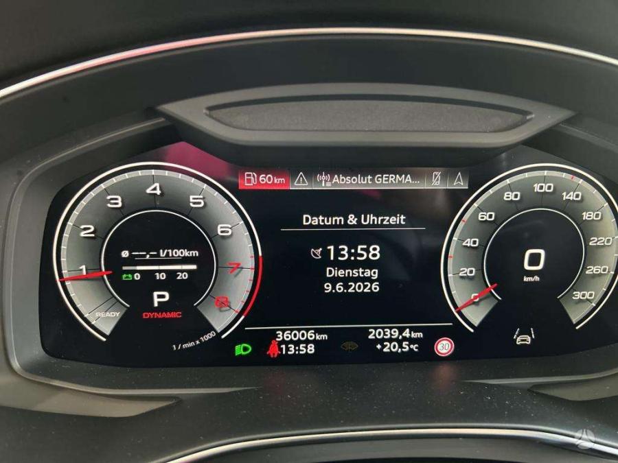 Brown Audi A6 2024 in Vilnius, with an engine capacity of 1.97 L and mileage of 36 thousand km for 38599 €, photo 7 on AUTOMOTO.COM.LV