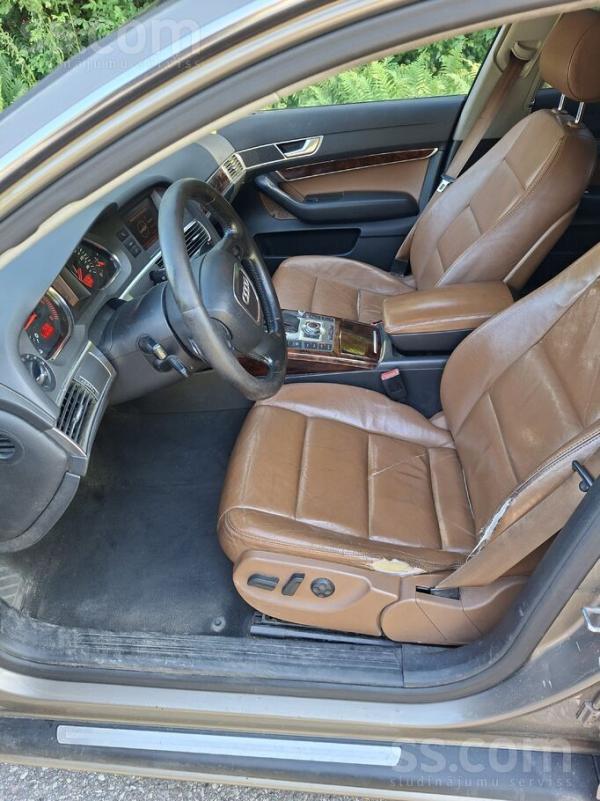 Brūns Audi A6 2005 Rīga, ar dzinēja tilpumu 3.00 L un nobraukumu 429 tūkst. km par 1150 €, foto 6 vietnē AUTOMOTO.COM.LV