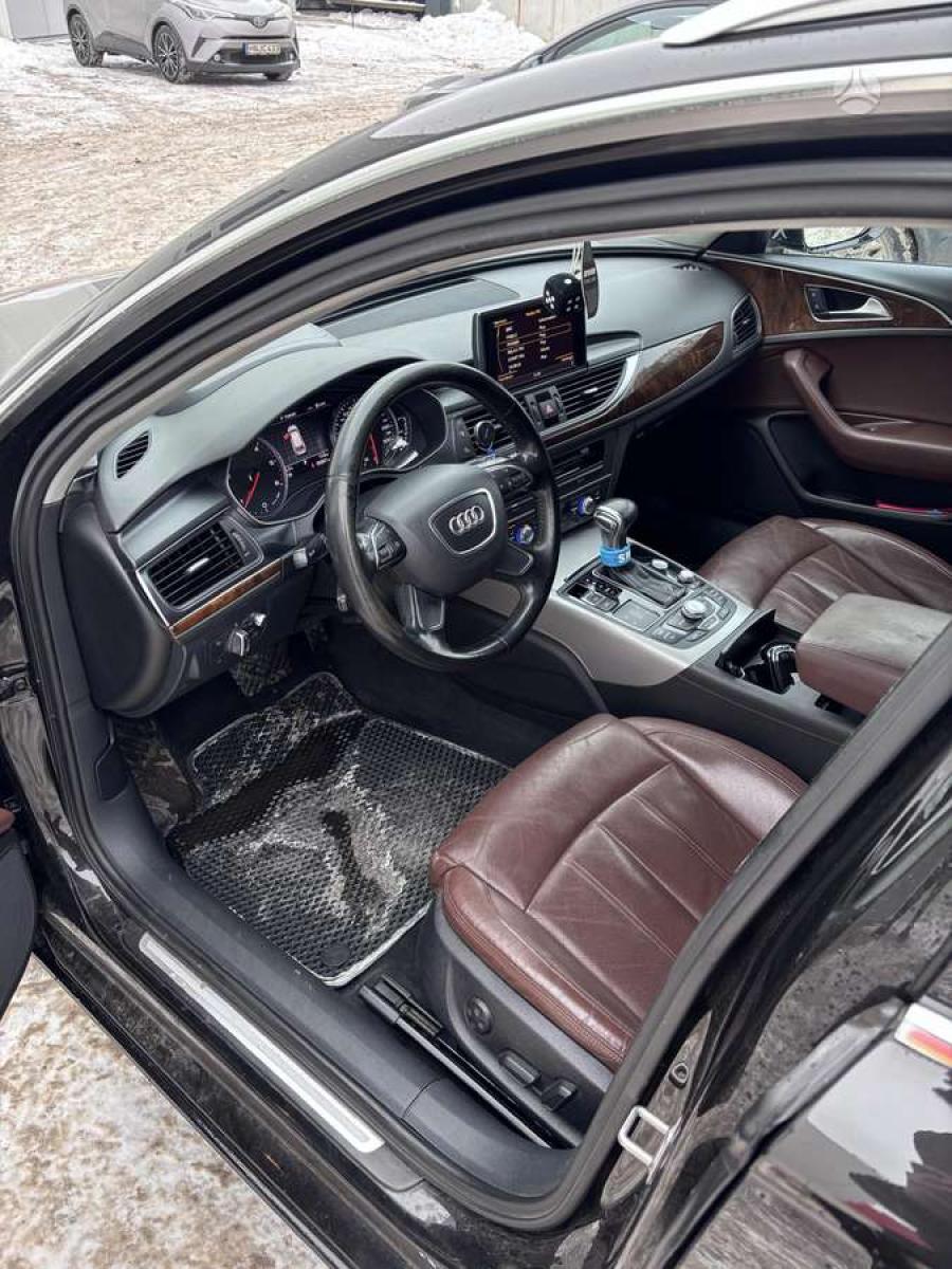 Brown Audi A6 2011 in Vilnius, with an engine capacity of 2.97 L and mileage of 251 thousand km for 9000 €, photo 9 on AUTOMOTO.COM.LV