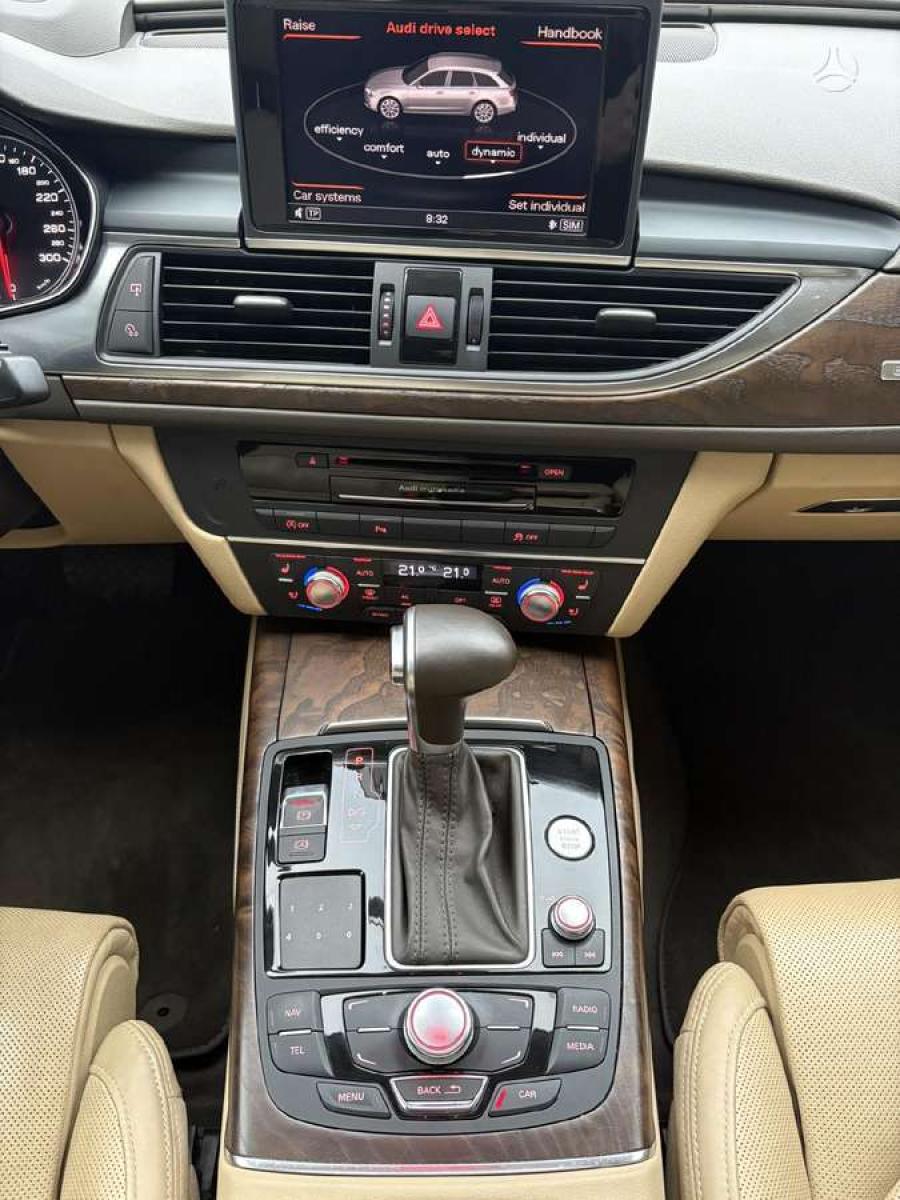 Brown Audi A6 2012 in Alytus, with an engine capacity of 2.97 L and mileage of 207 thousand km for 9500 €, photo 13 on AUTOMOTO.COM.LV