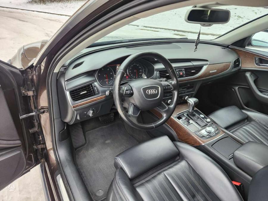Brūns Audi A6 2012 Viļņa, ar dzinēja tilpumu 3.00 L un nobraukumu 335 tūkst. km par 11350 €, foto 26 vietnē AUTOMOTO.COM.LV