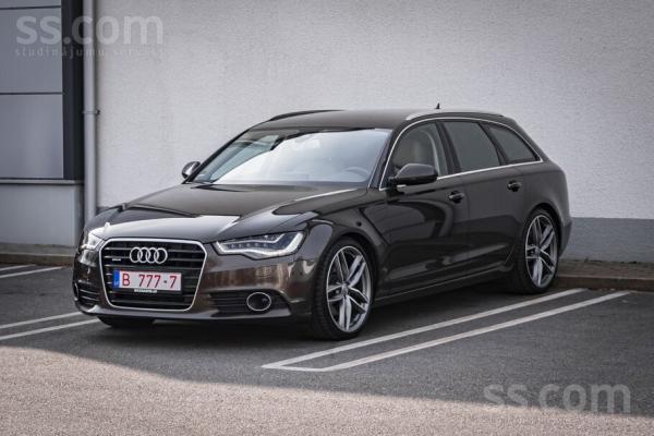 Brown Audi A6 2012 in Riga, with an engine capacity of 3.00 L and mileage of 312 thousand km for 13500 €, photo 1 on AUTOMOTO.COM.LV