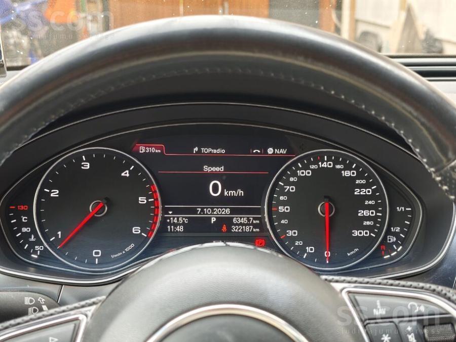 Brown Audi A6 2012 in Daugavpils, with an engine capacity of 3.00 L and mileage of 322 thousand km for 10600 €, photo 14 on AUTOMOTO.COM.LV