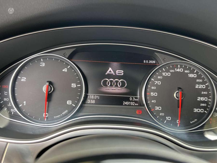 Brown Audi A6 2014 in Kaunas, with an engine capacity of 2.97 L and mileage of 249 thousand km for 7950 €, photo 22 on AUTOMOTO.COM.LV