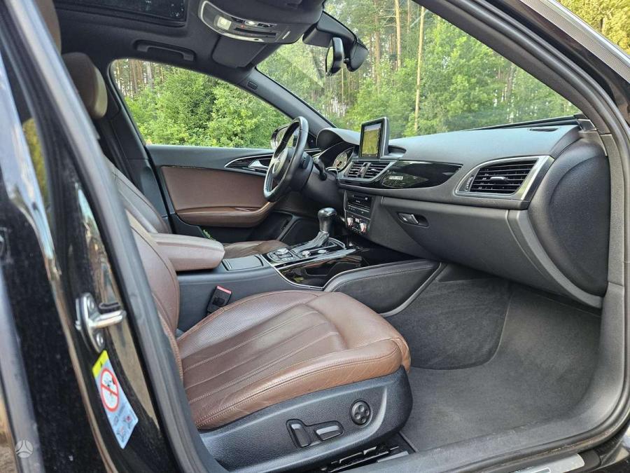 Brown Audi A6 2014 in Alytus, with an engine capacity of 2.97 L and mileage of 242 thousand km for 13999 €, photo 30 on AUTOMOTO.COM.LV