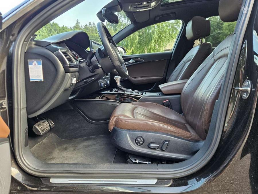 Brown Audi A6 2014 in Alytus, with an engine capacity of 2.97 L and mileage of 242 thousand km for 13999 €, photo 39 on AUTOMOTO.COM.LV