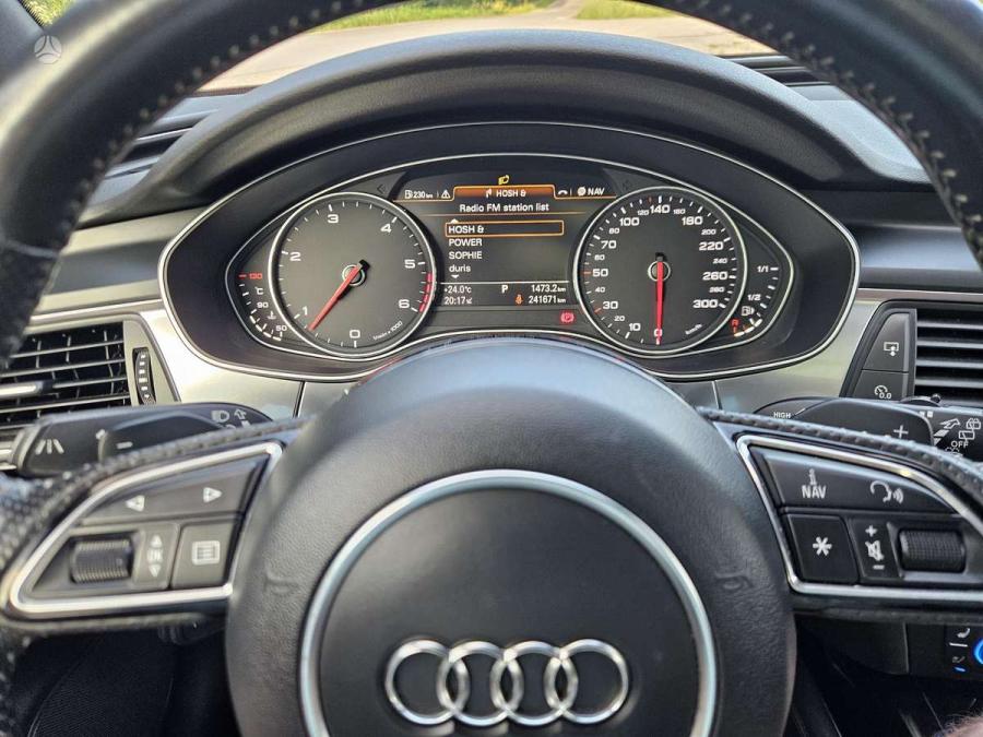 Brown Audi A6 2014 in Alytus, with an engine capacity of 2.97 L and mileage of 242 thousand km for 13999 €, photo 43 on AUTOMOTO.COM.LV