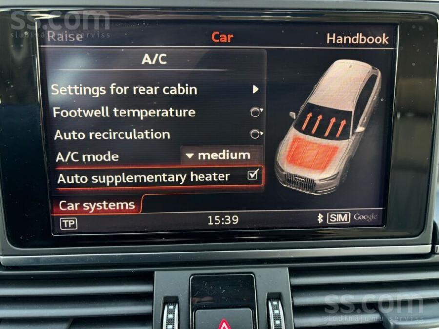 Коричневый Ауди А6 2015 в Огре, объемом двигателя 3.00 л и пробегом 92 тыс. км за 20600 €, фото 19 на AUTOMOTO.COM.LV