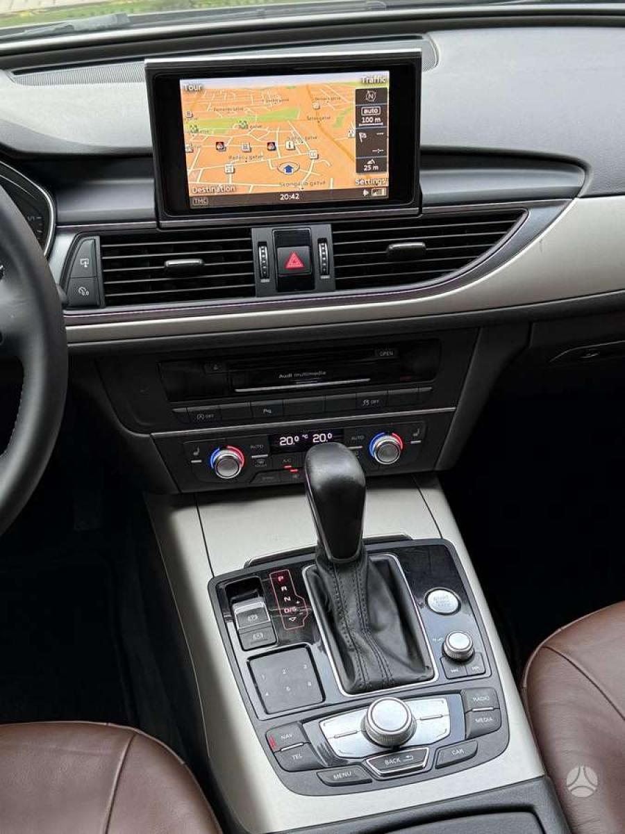 Brown Audi A6 2015 in Kedainiai, with an engine capacity of 1.97 L and mileage of 281 thousand km for 12950 €, photo 35 on AUTOMOTO.COM.LV