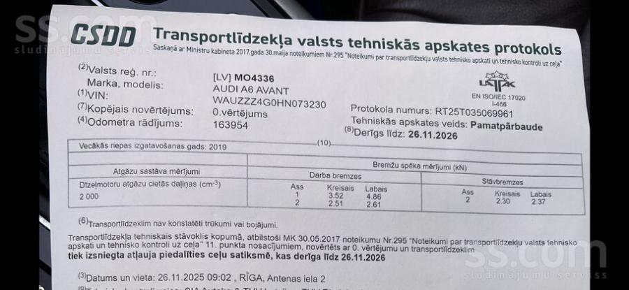 Brūns Audi A6 2016 Rīga, ar dzinēja tilpumu 3.00 L un nobraukumu 164 tūkst. km par 12300 €, foto 13 vietnē AUTOMOTO.COM.LV