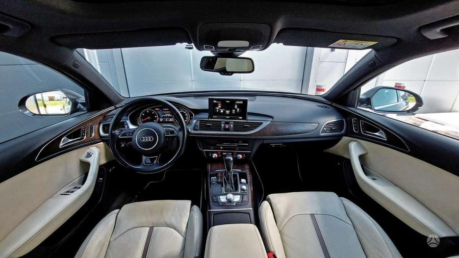 Brown Audi A6 2016 in Vilnius, with an engine capacity of 1.97 L and mileage of 238 thousand km for 14990 €, photo 15 on AUTOMOTO.COM.LV