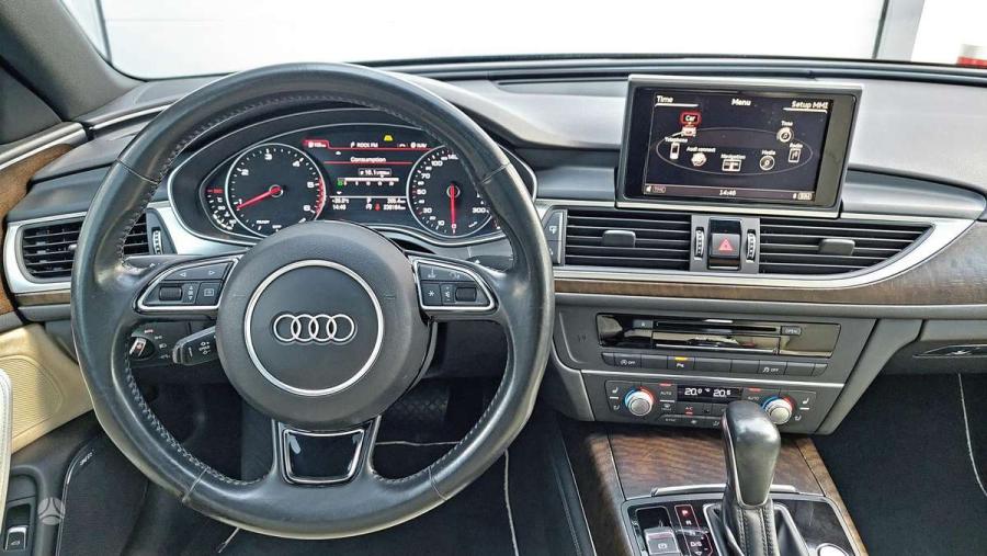 Brown Audi A6 2016 in Vilnius, with an engine capacity of 1.97 L and mileage of 238 thousand km for 14990 €, photo 16 on AUTOMOTO.COM.LV