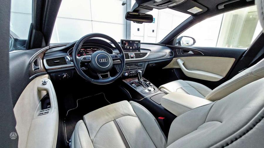 Brown Audi A6 2016 in Vilnius, with an engine capacity of 1.97 L and mileage of 238 thousand km for 14990 €, photo 19 on AUTOMOTO.COM.LV
