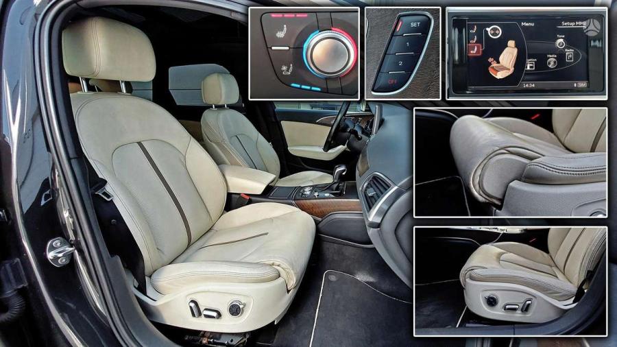 Brown Audi A6 2016 in Vilnius, with an engine capacity of 1.97 L and mileage of 238 thousand km for 14990 €, photo 22 on AUTOMOTO.COM.LV