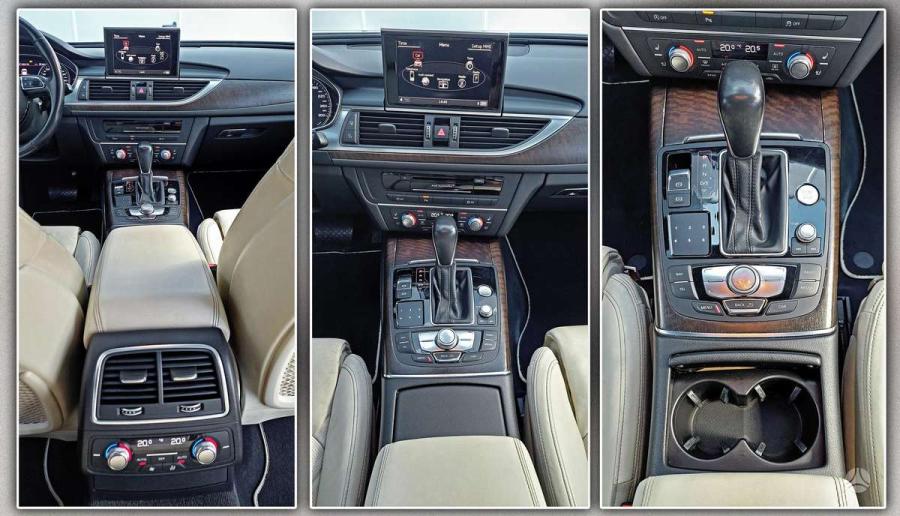 Brown Audi A6 2016 in Vilnius, with an engine capacity of 1.97 L and mileage of 238 thousand km for 14990 €, photo 29 on AUTOMOTO.COM.LV