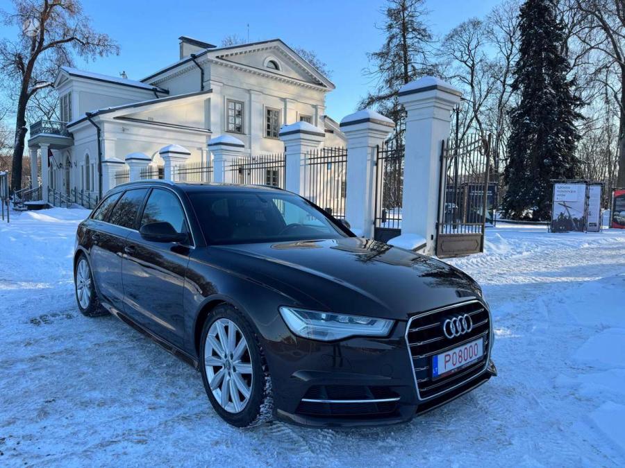 Brown Audi A6 2017 in Vilnius, with an engine capacity of 2.00 L and mileage of 296 thousand km for 14650 €, photo 4 on AUTOMOTO.COM.LV