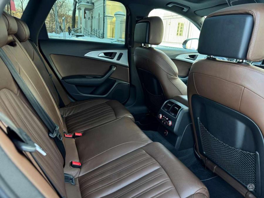 Brown Audi A6 2017 in Vilnius, with an engine capacity of 2.00 L and mileage of 296 thousand km for 14650 €, photo 28 on AUTOMOTO.COM.LV