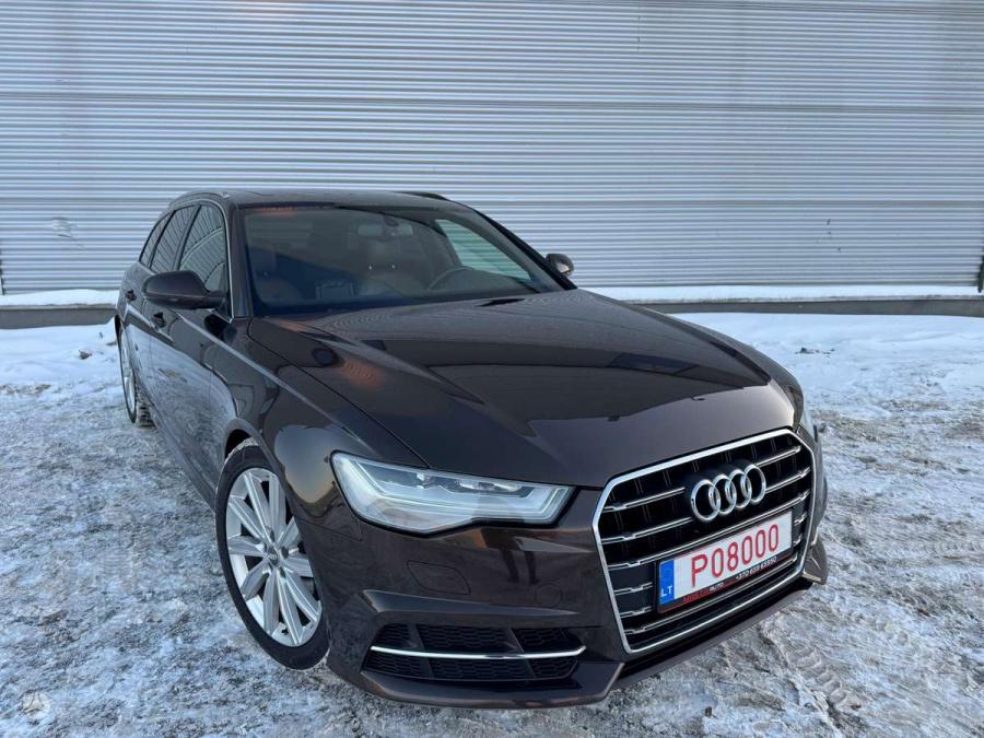 Brown Audi A6 2017 in Vilnius, with an engine capacity of 2.00 L and mileage of 297 thousand km for 14599 €, photo 5 on AUTOMOTO.COM.LV