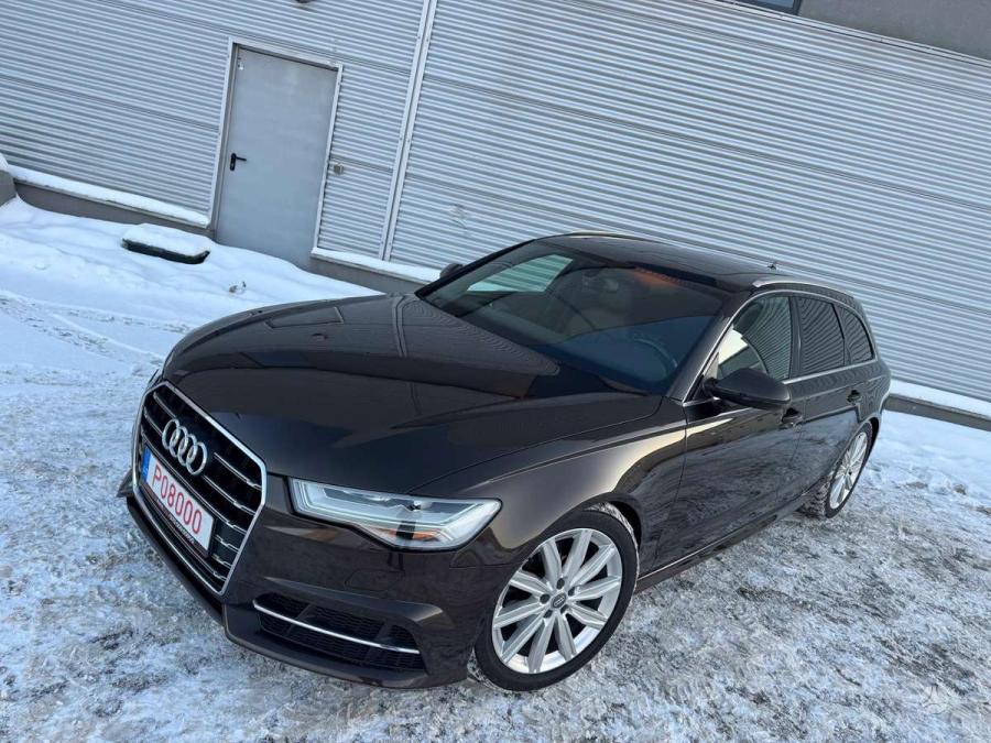 Brown Audi A6 2017 in Vilnius, with an engine capacity of 2.00 L and mileage of 297 thousand km for 14599 €, photo 6 on AUTOMOTO.COM.LV