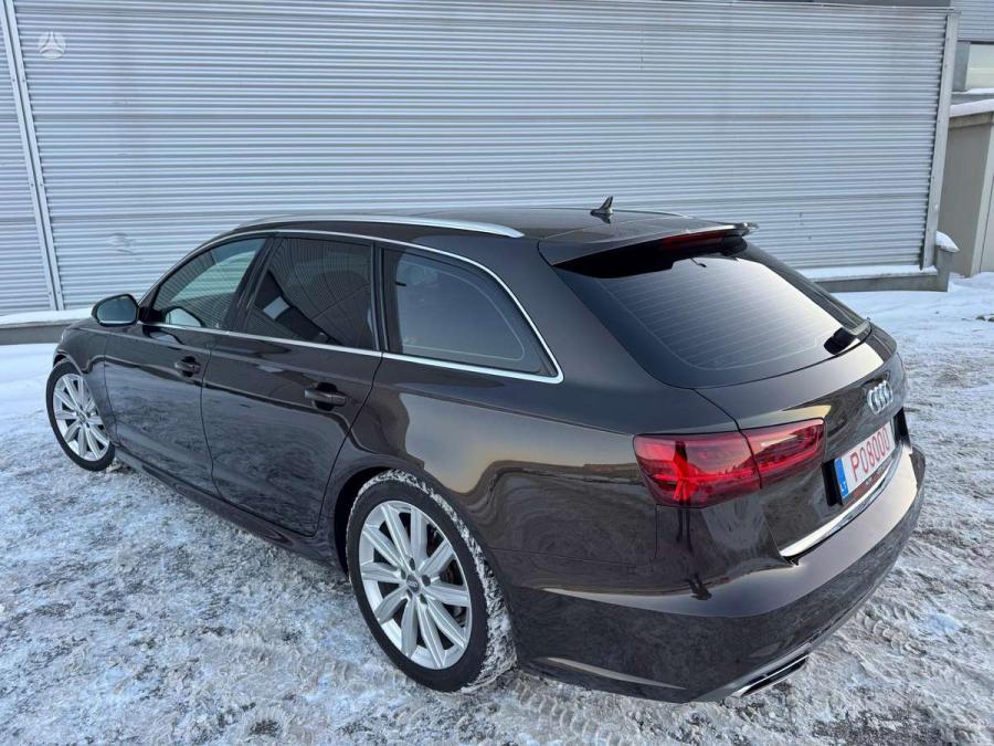 Brown Audi A6 2017 in Vilnius, with an engine capacity of 2.00 L and mileage of 297 thousand km for 14599 €, photo 9 on AUTOMOTO.COM.LV